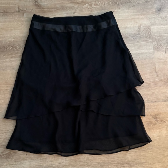 Cato | Skirts | Vintage Cato Black Tiered Flowy Skirt | Poshmark